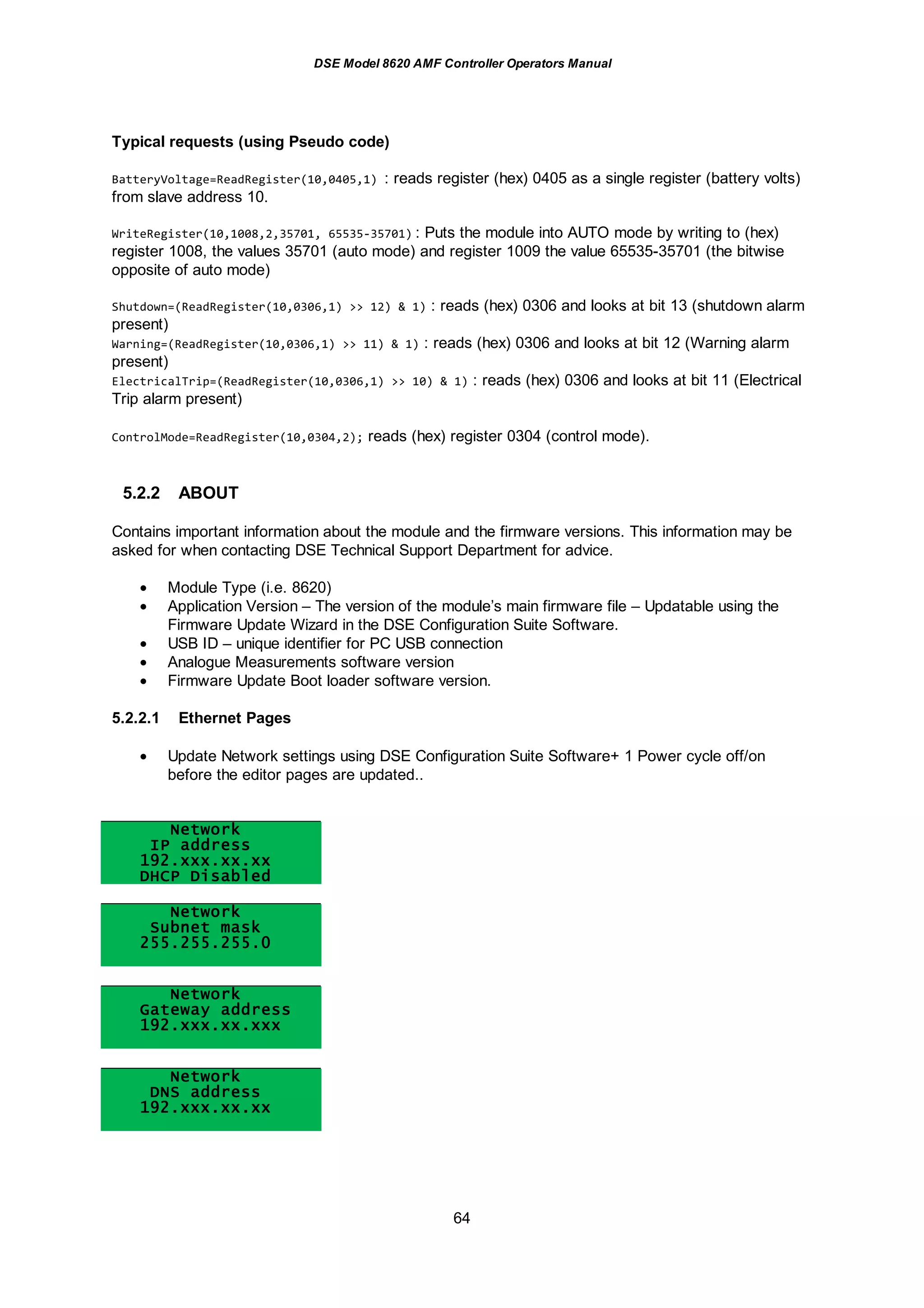 Dse8620 operators-manual | PDF
