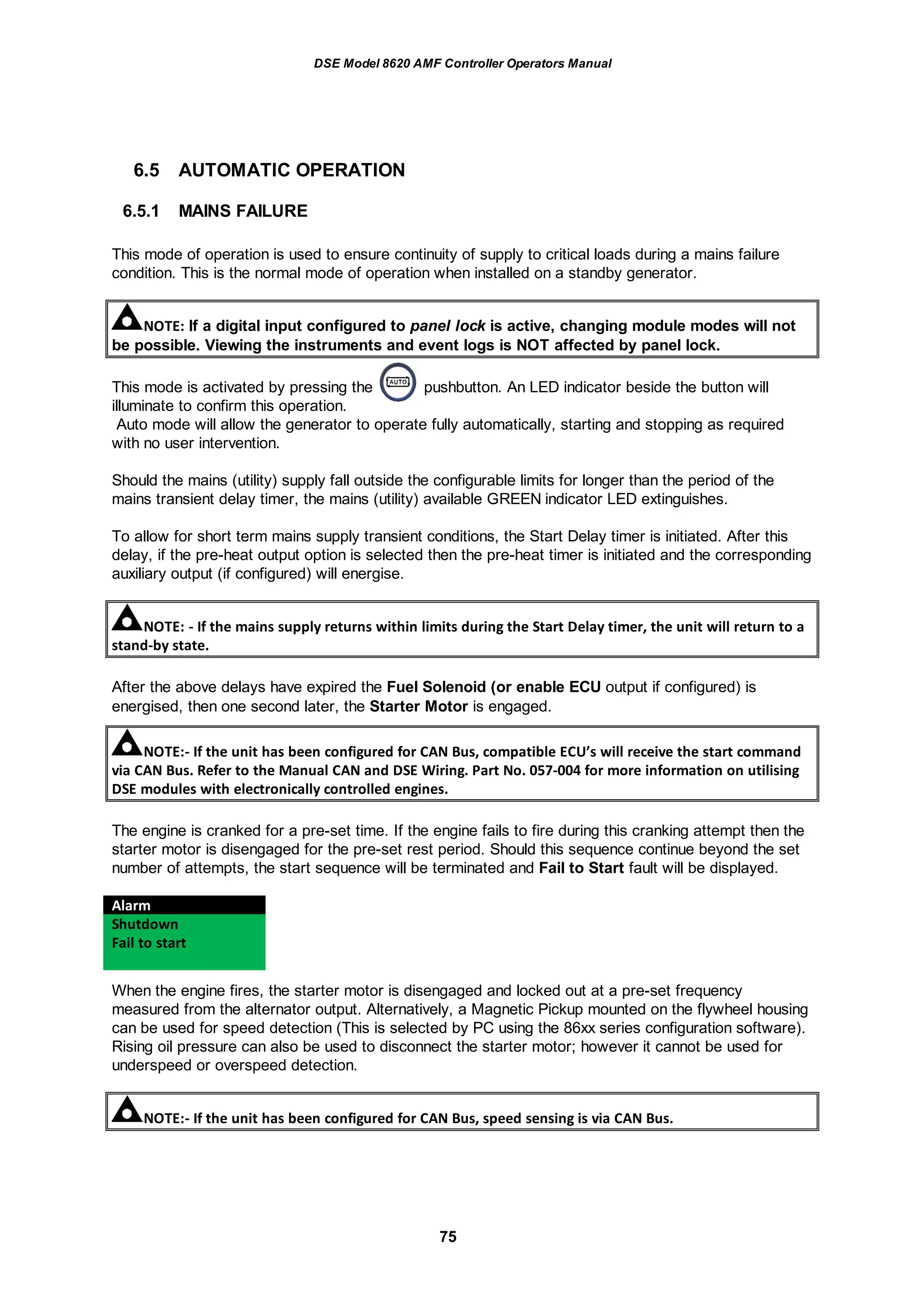 Dse8620 operators-manual | PDF