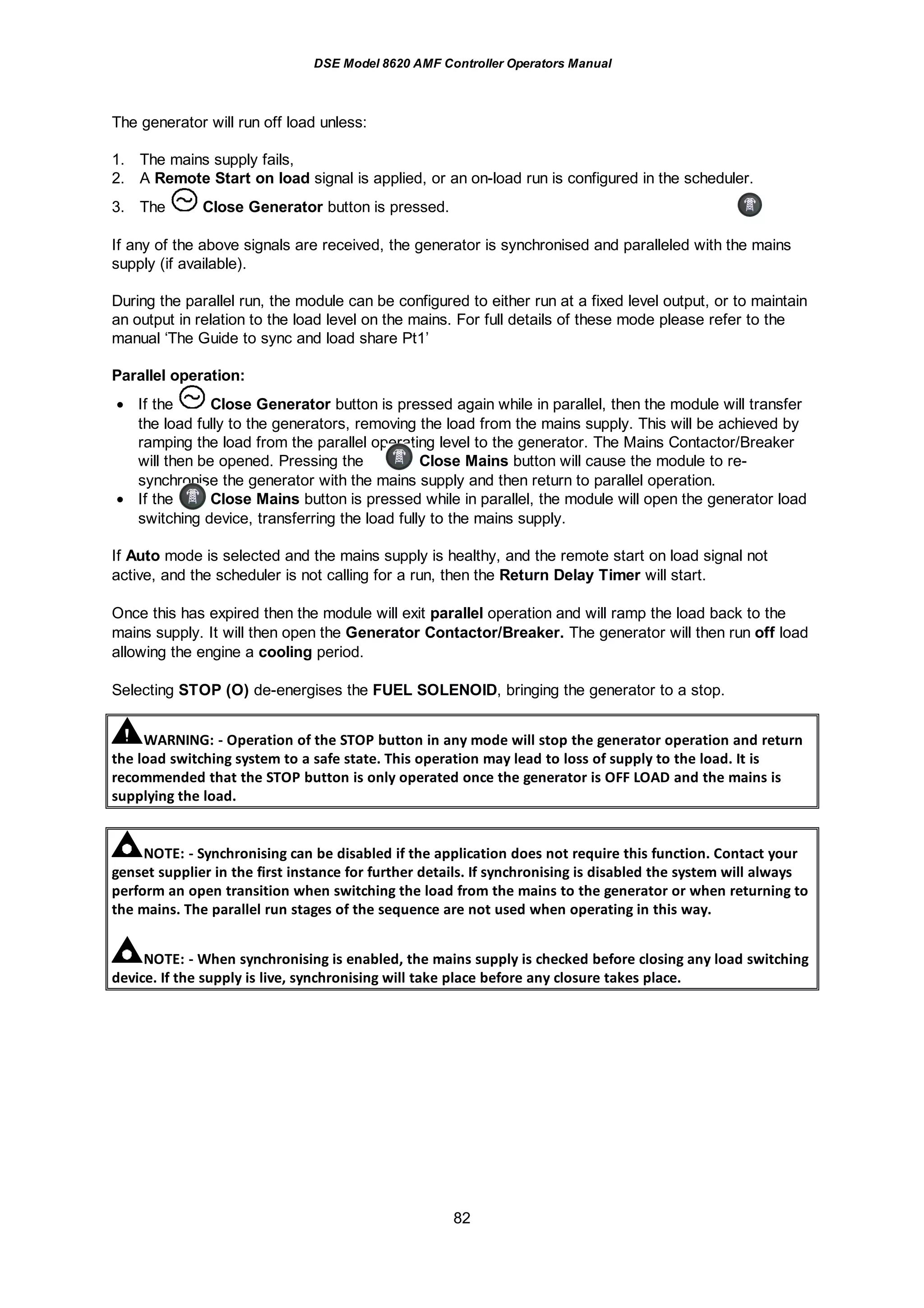 Dse8620 operators-manual | PDF