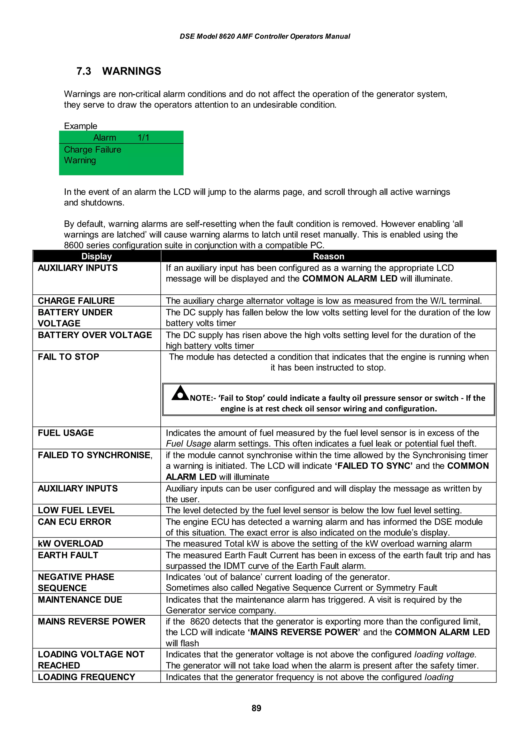 Dse8620 operators-manual | PDF