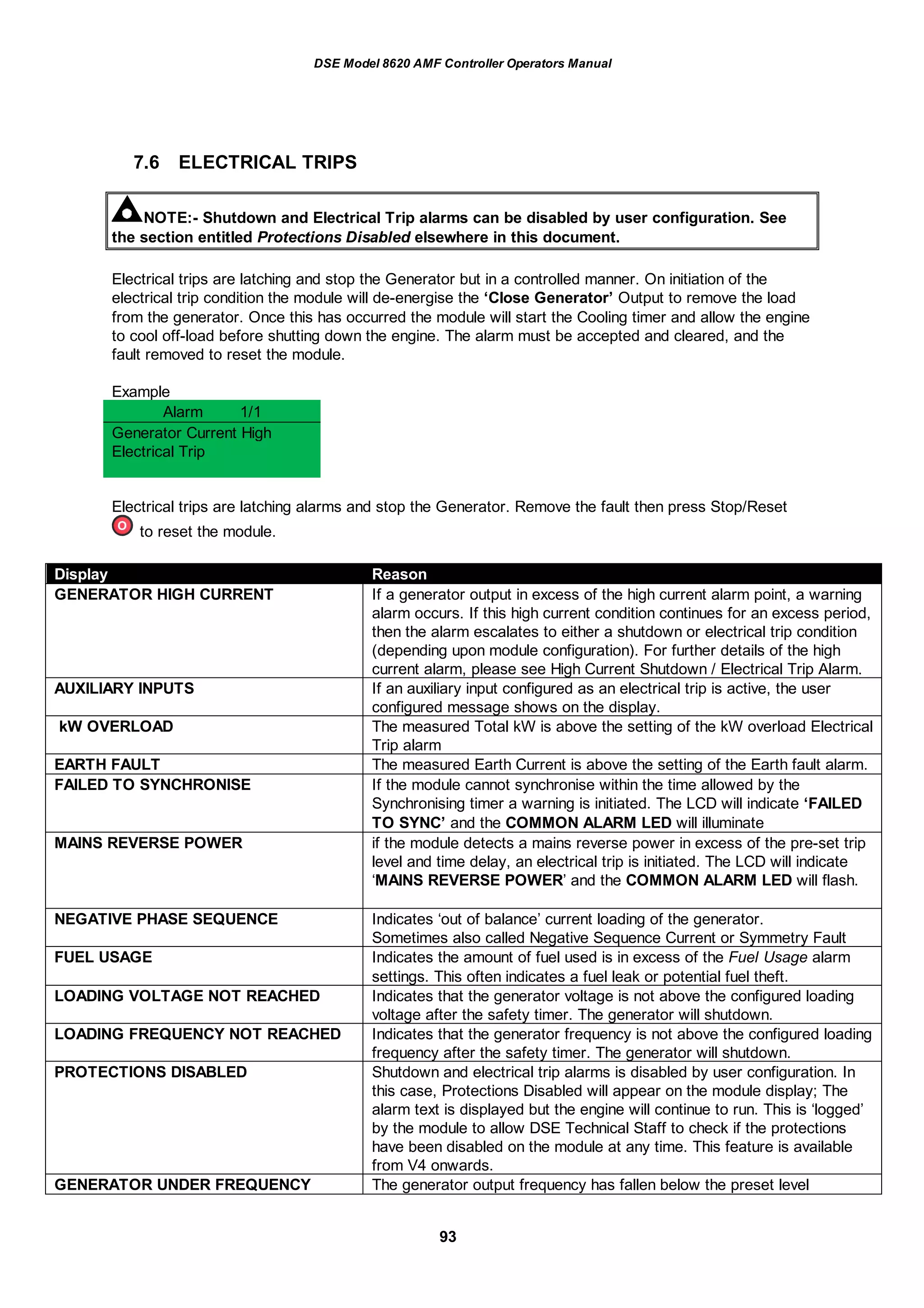 Dse8620 operators-manual | PDF