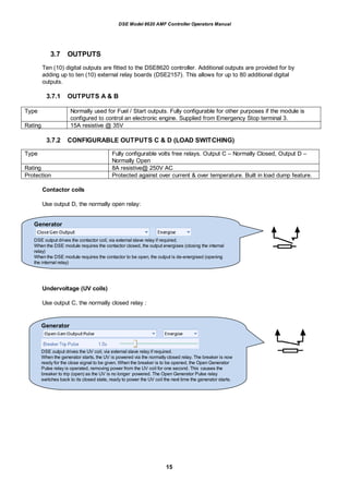Dse8620 operators-manual | PDF