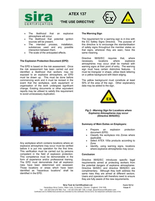DSEAR ATEX 137 - European Directive For The Protection Of Workers ...