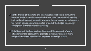 Cosmopolitan citizenship | PPTX