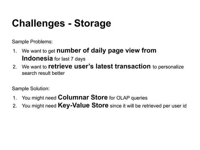 Data Engineering Challenges - DSE Day at Bandung Institute of ...