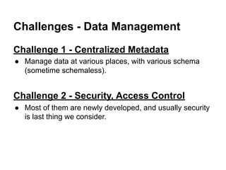 Data Engineering Challenges - DSE Day at Bandung Institute of ...