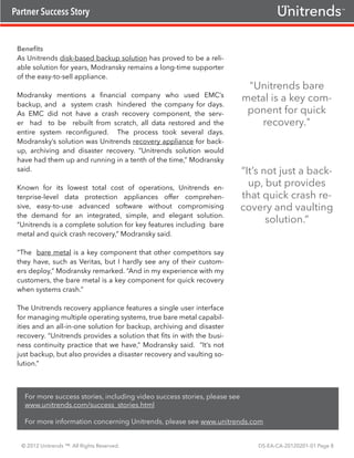 Comparing Unitrends and EMC Avamar | PDF