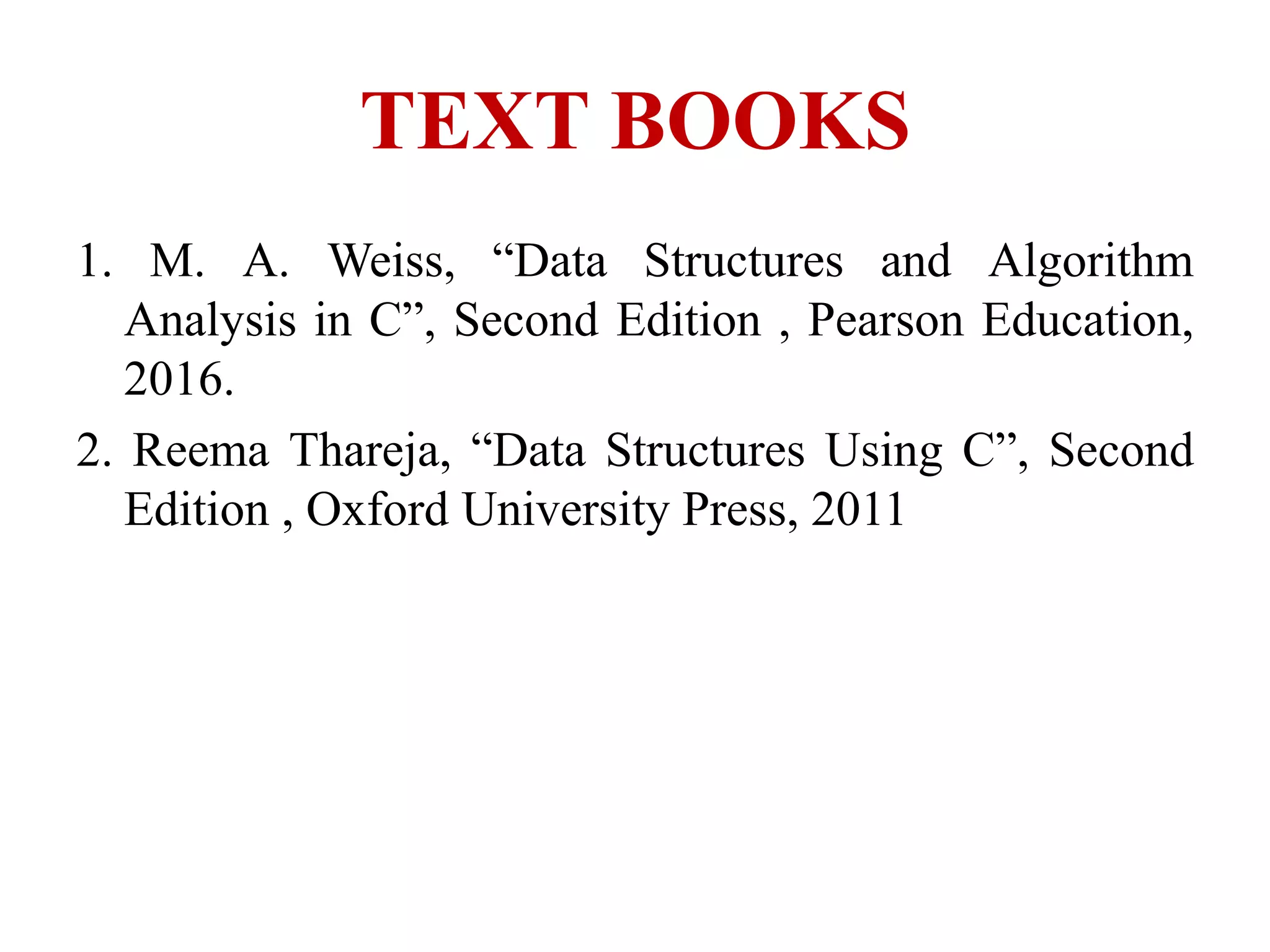 Data structures - unit 1 | PPTX