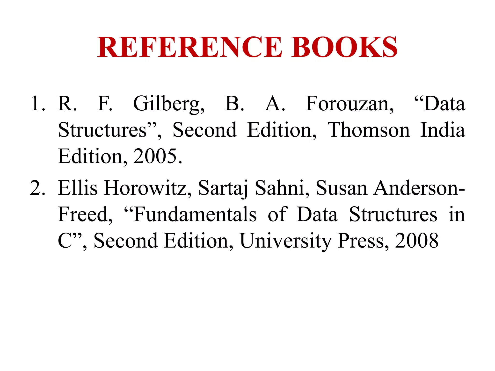 Data structures - unit 1 | PPTX