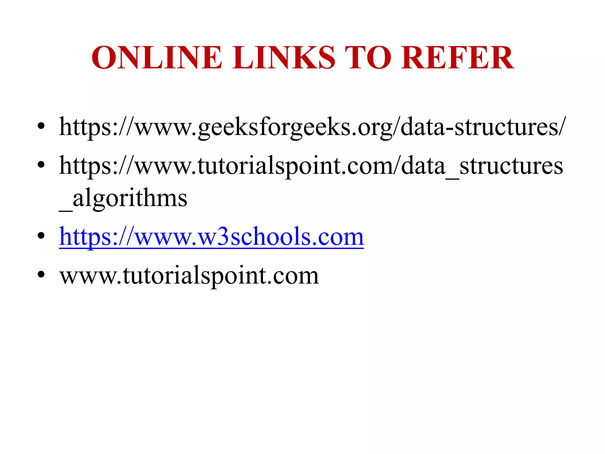 Data structures - unit 1 | PPTX
