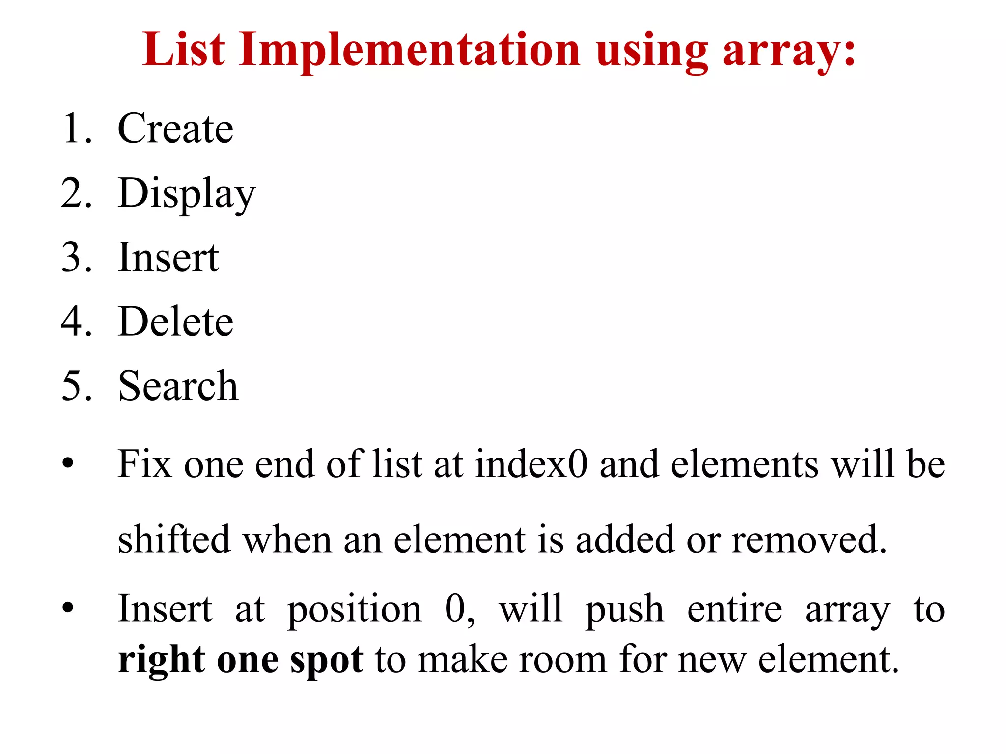 Data structures - unit 1 | PPTX