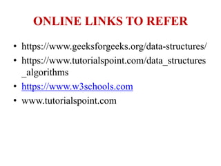 Data structures - unit 1 | PPTX