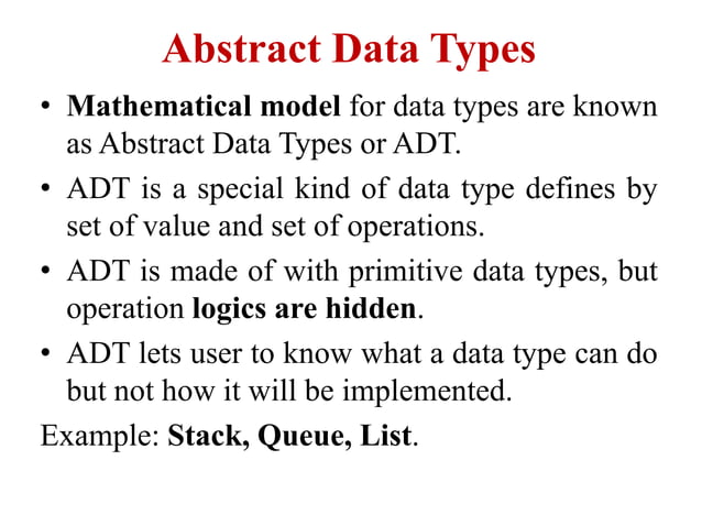 Data structures - unit 1 | PPTX