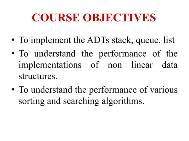 Data structures - unit 1 | PPTX