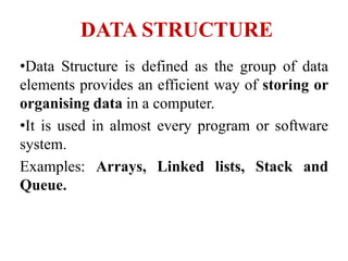 Data structures - unit 1 | PPT