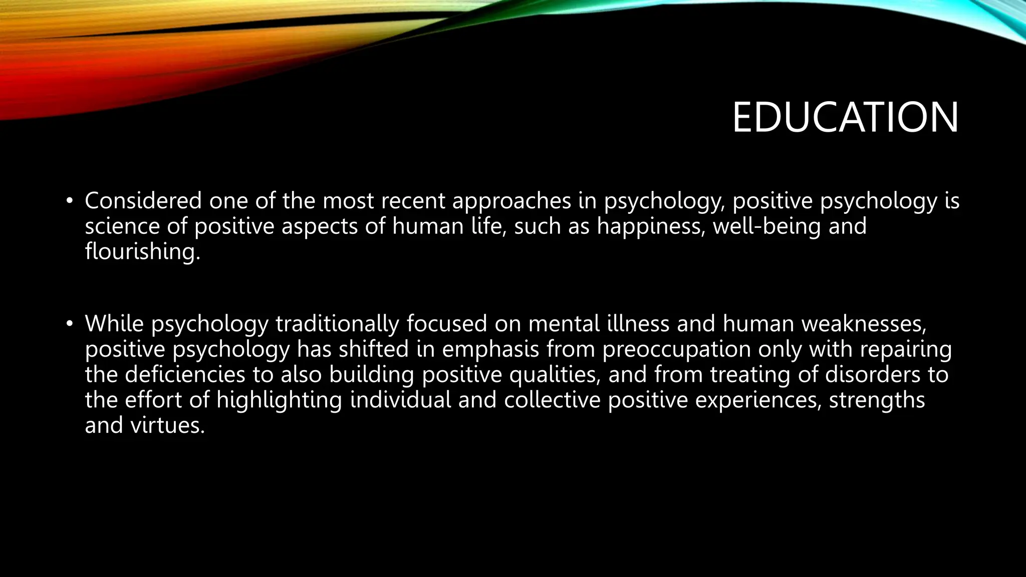 DSE POSITIVE PSYCHOLOGY.pptx Positive Psychology definition, course ...