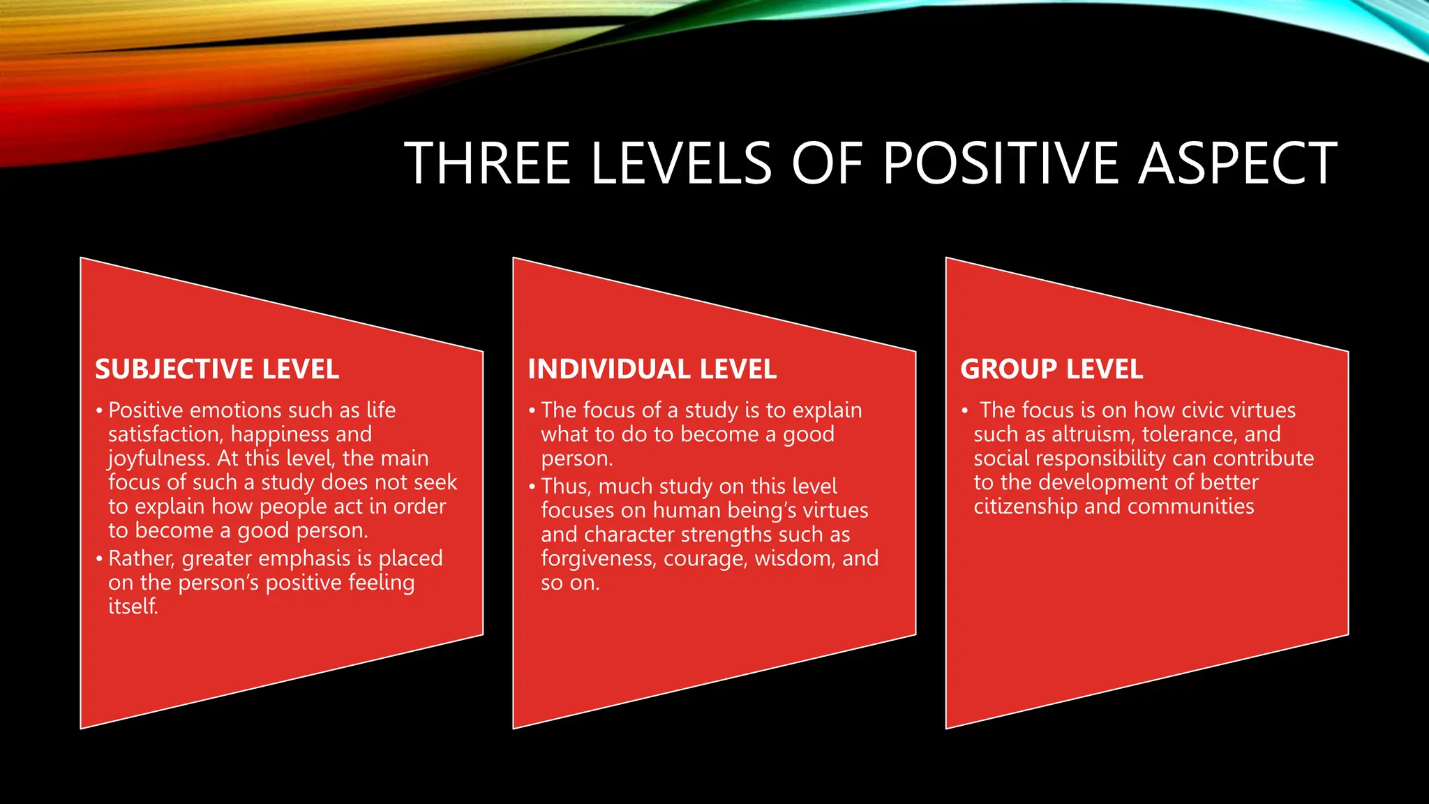 DSE POSITIVE PSYCHOLOGY.pptx Positive Psychology definition, course ...