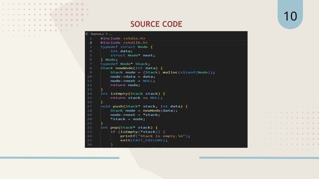 DS EXPERIENTIAL TOWER OF HANOI IMPLEMENT TOWER OF HANOI PROBLEM USING ...