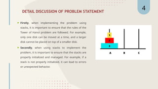 DS EXPERIENTIAL TOWER OF HANOI IMPLEMENT TOWER OF HANOI PROBLEM USING ...