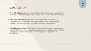 DS EXPERIENTIAL TOWER OF HANOI IMPLEMENT TOWER OF HANOI PROBLEM USING STACK .LEARNING.pptx ...