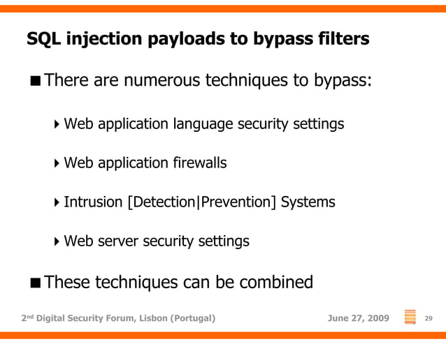 Sql Injection Not Only And 11 Updated Ppt 3559