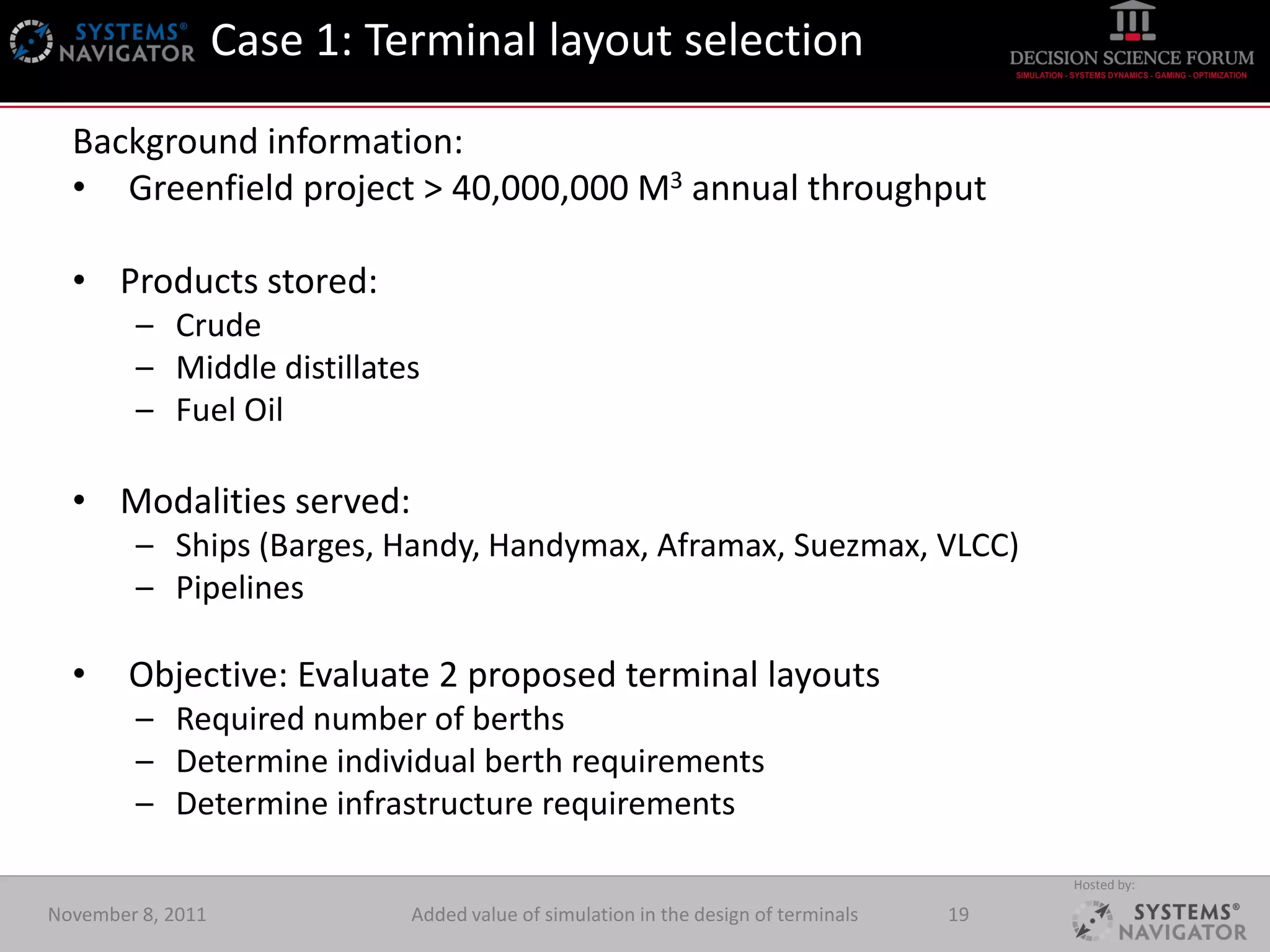 Systems Navigator - Added value of simulation in the design of ...