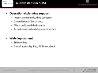Simulating inventory management ate the GATE LNG import terminal | PDF