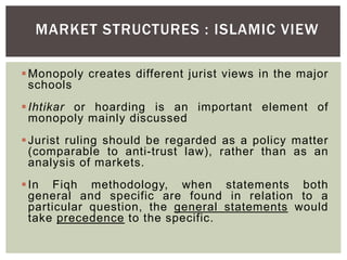 Topic 15 - Market Structure from Islamic Perspective | PPTX
