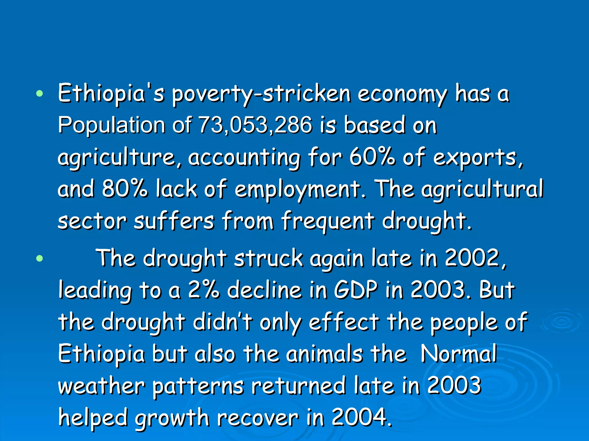Ethiopia Country Study | PPT
