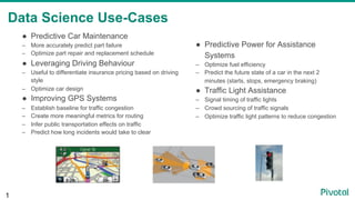 The Data Science behind Predictive Maintenance for Connected Vehicles | PDF