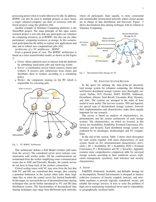 Large-Scale Decentralized Storage Systems for Volunter Computing Systems | PDF