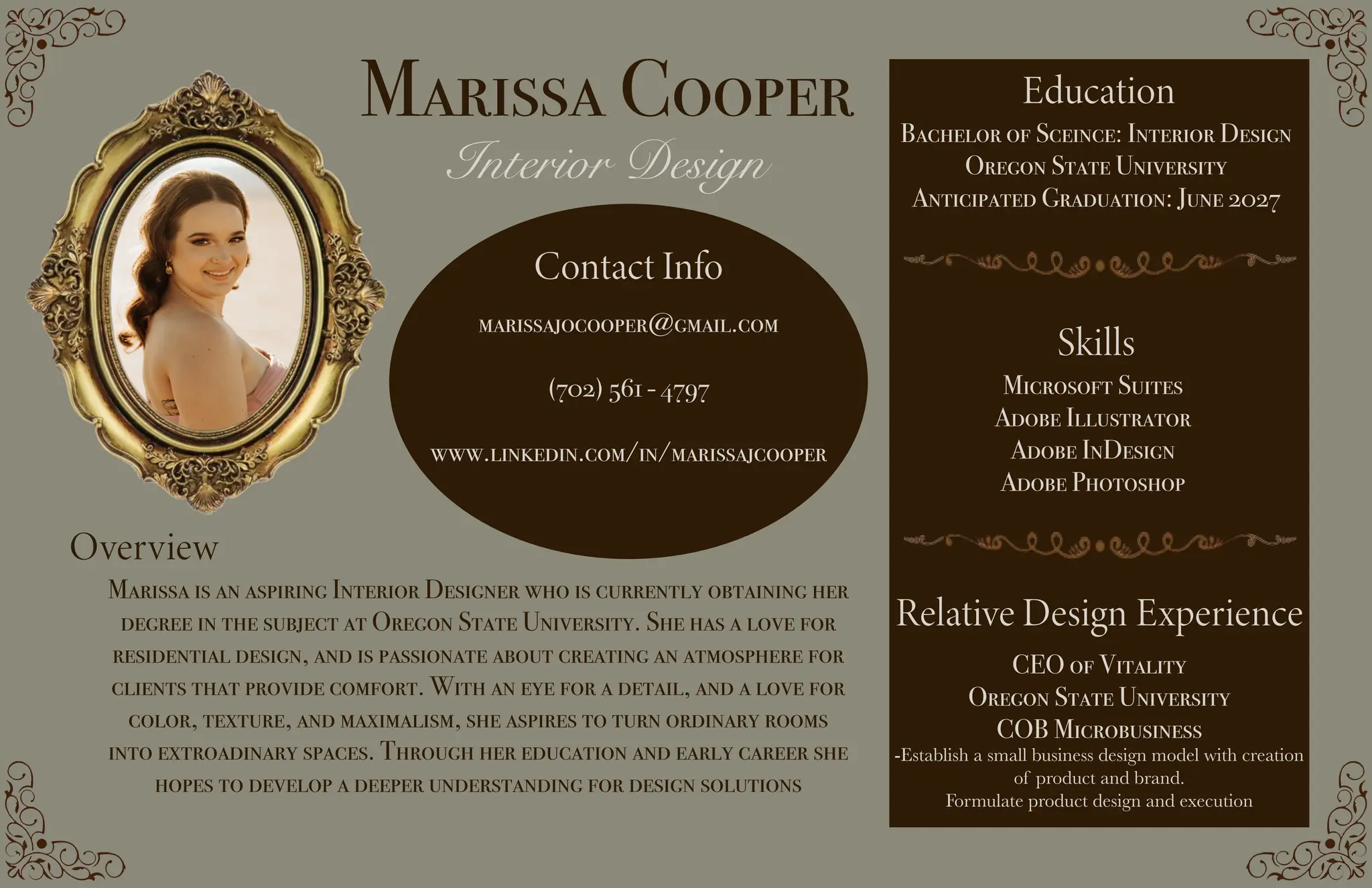 Interior Design Portfolio - Marissa Cooper | PDF