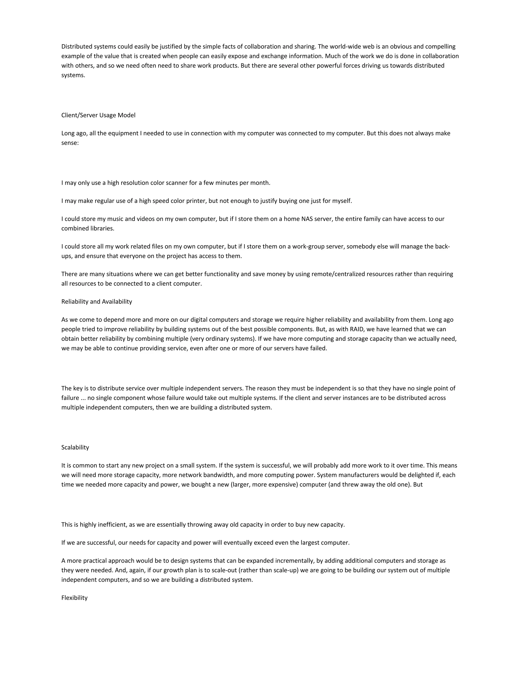 MSB-Distributed systems goals | RTF | Computer Networking | Computing