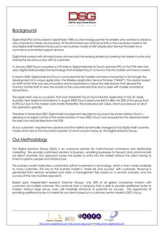 Dsg profile april 2012 | PDF