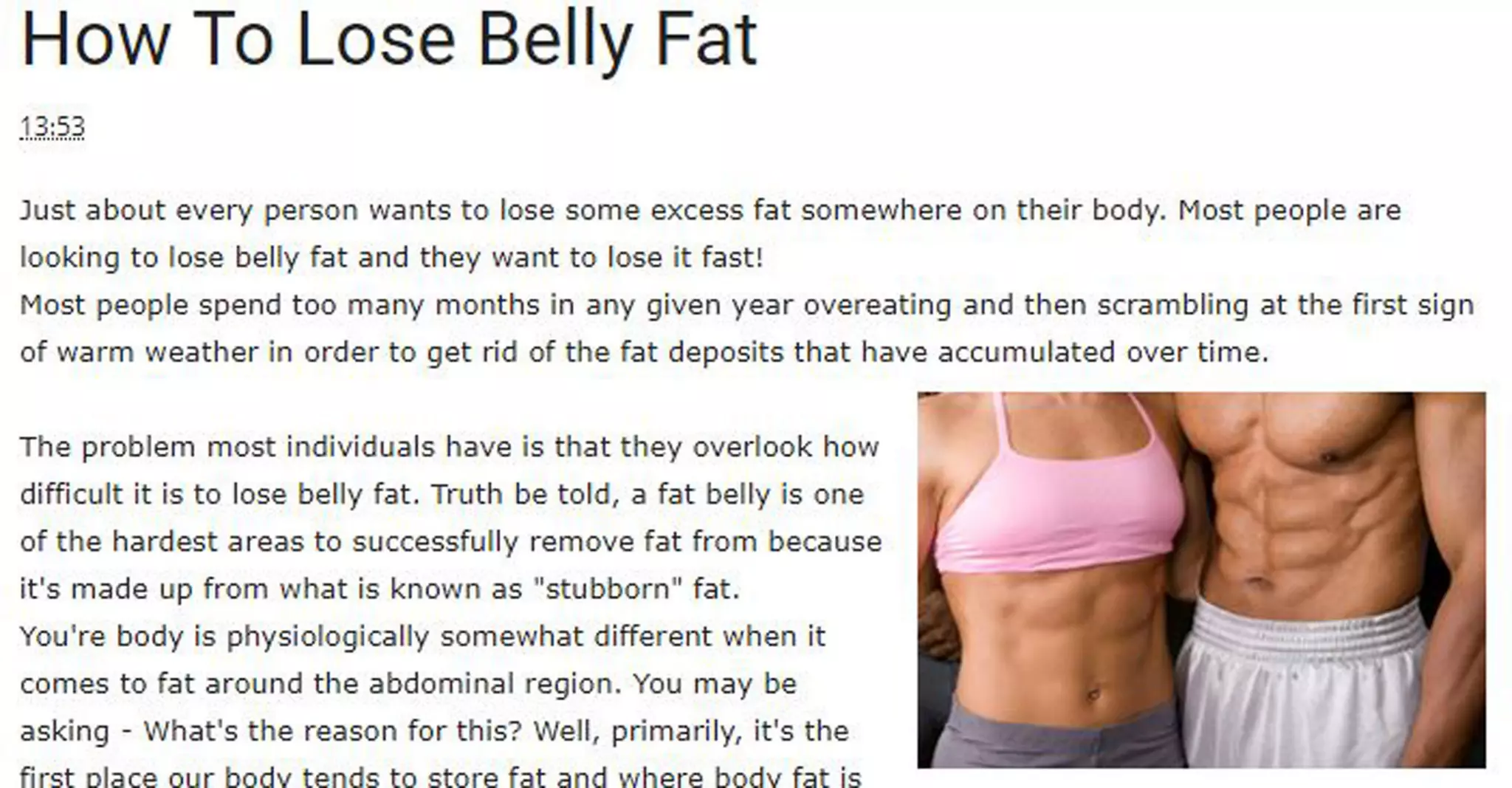 How To Lose Belly Fat | PPT