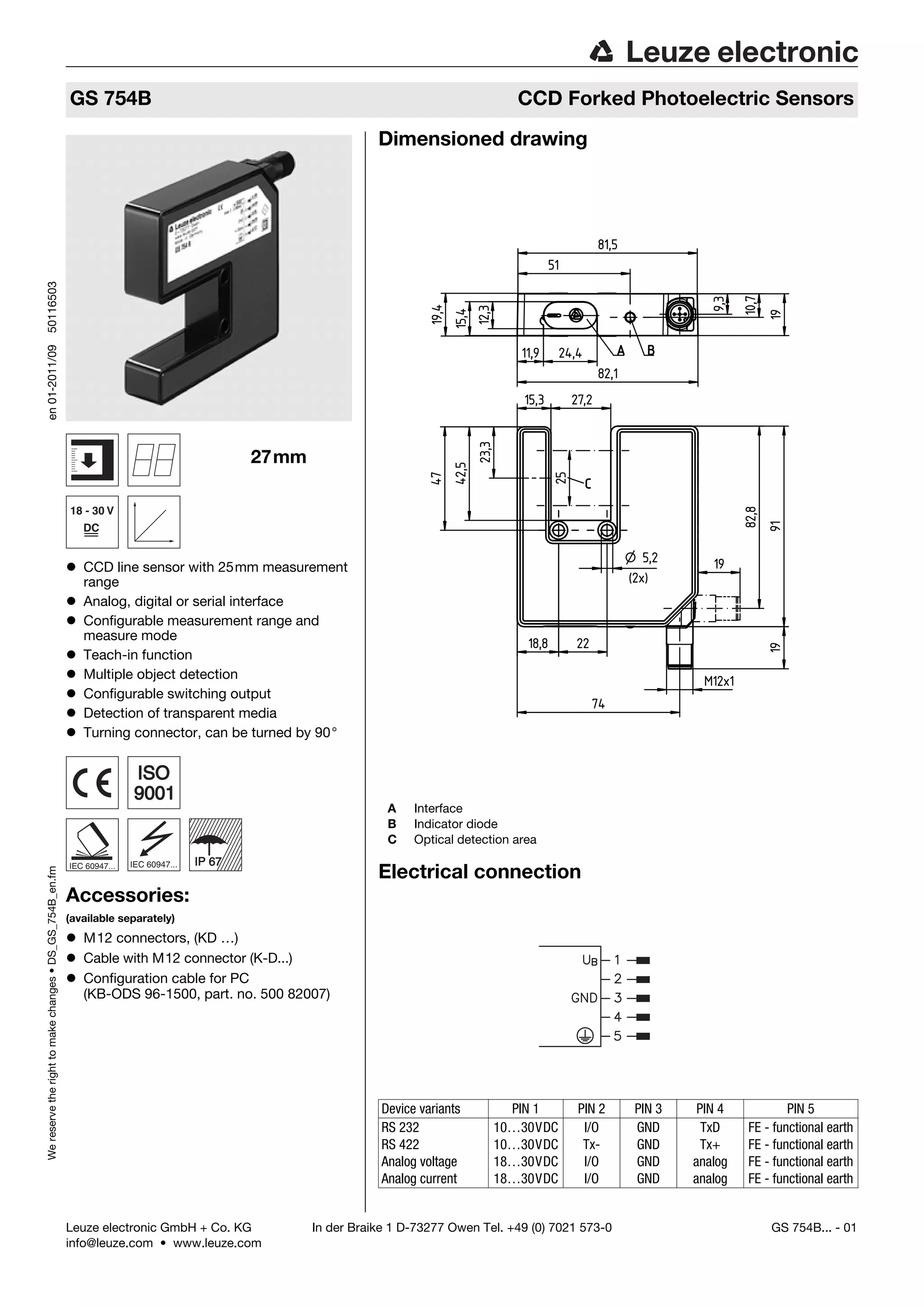 Dados técnicos GS 754 | PDF