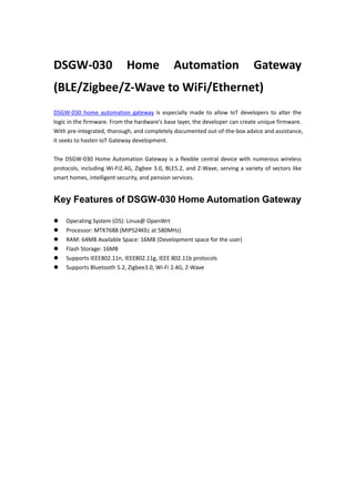 DSGW-030 Home Automation Gateway.pdf
