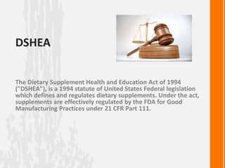 DSHEA | PPTX