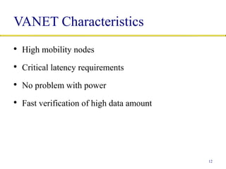 VANET overview & technical review | PPS | Information and Network Security | Computing