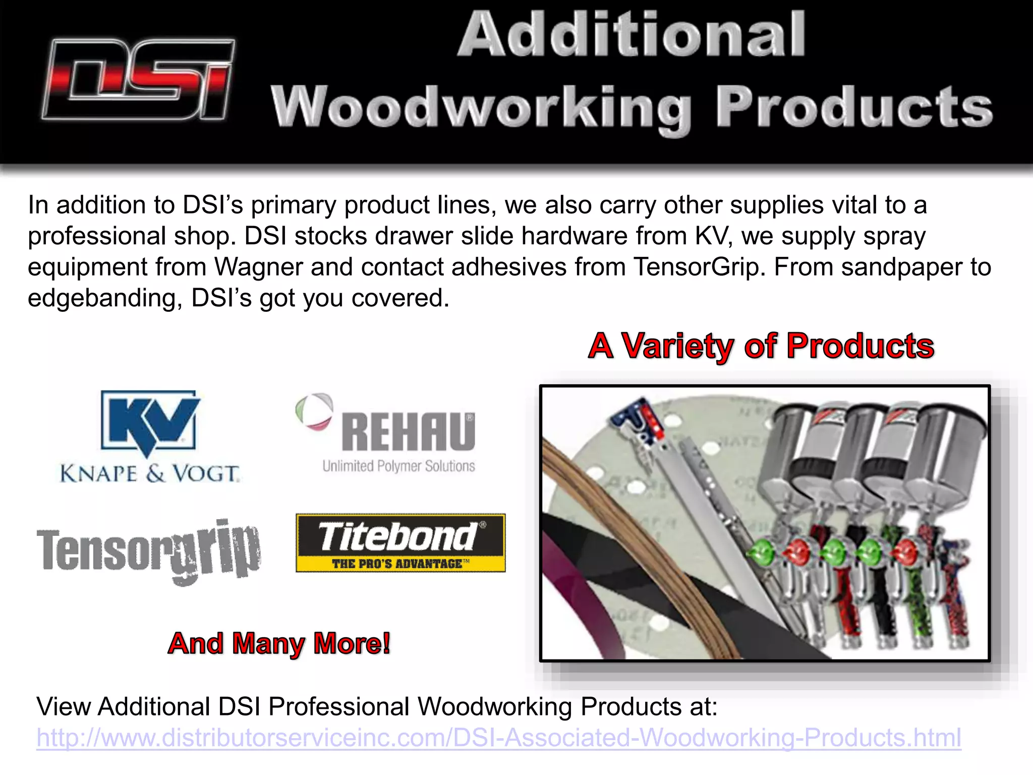 DSI Professional Woodworking Supplies Plywood Distributor | PPT