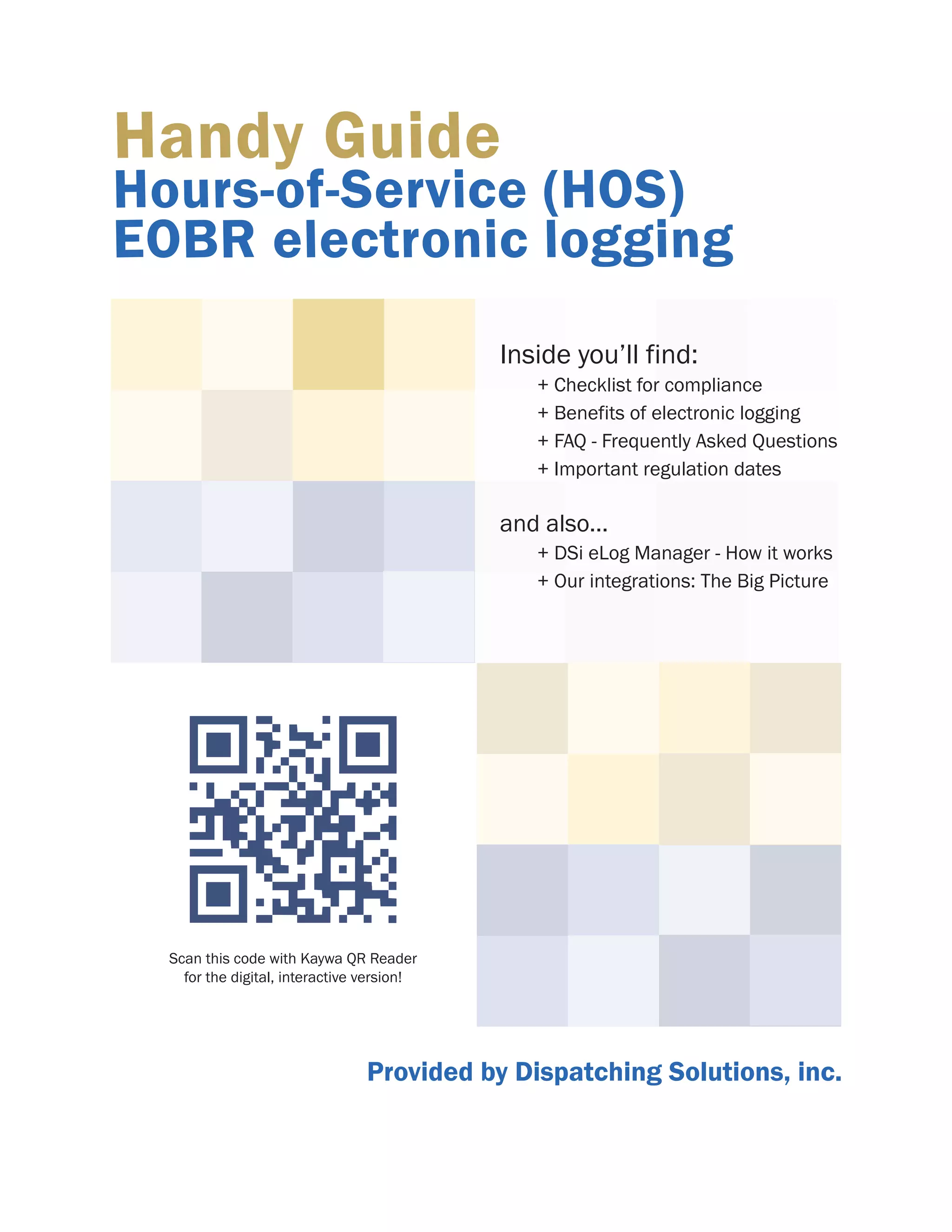 DSi's Handy Hours-of-Service & eLogs Guide | PDF