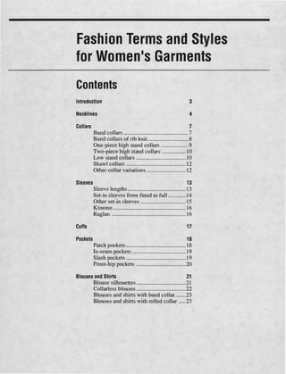 DSIFD Indore | Fashion Terms and Styles For Womens Garments | PDF