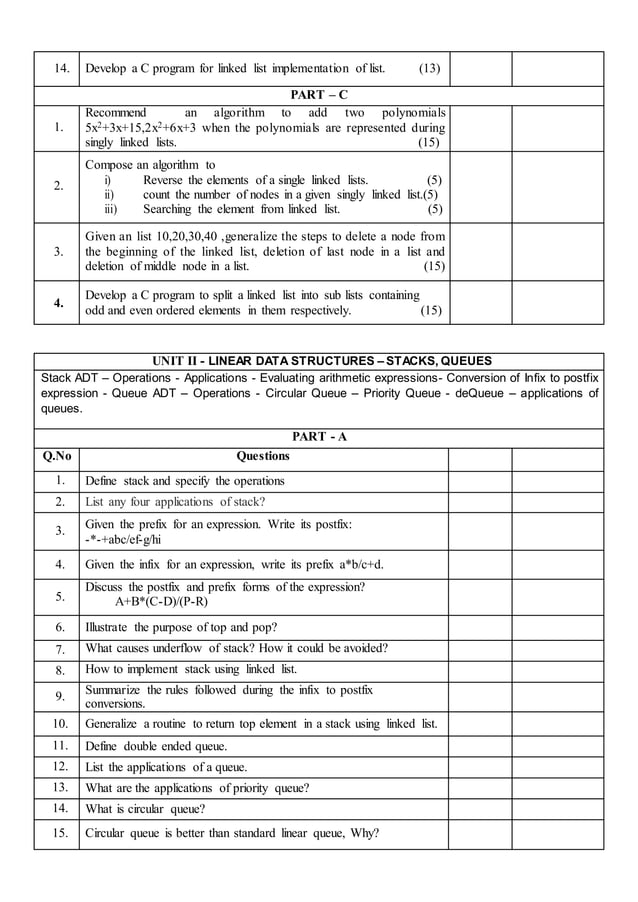 Ds Important Questions Pdf 
