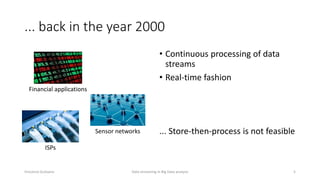 Data Streaming in Big Data Analysis | PPTX