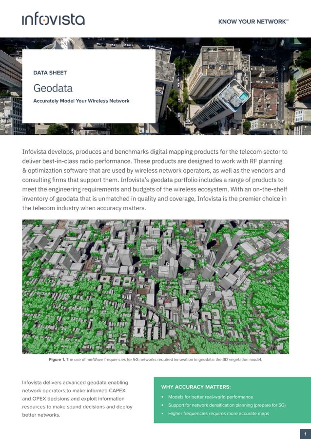 High-Quality Geodata for High-Accuracy Modeling | Datasheet | Infovista ...