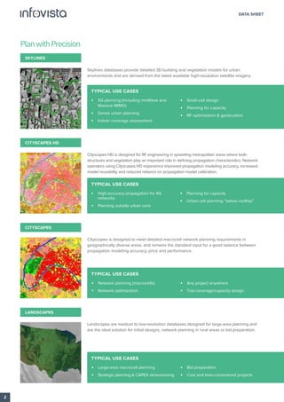 High-Quality Geodata for High-Accuracy Modeling | Datasheet | Infovista | PDF