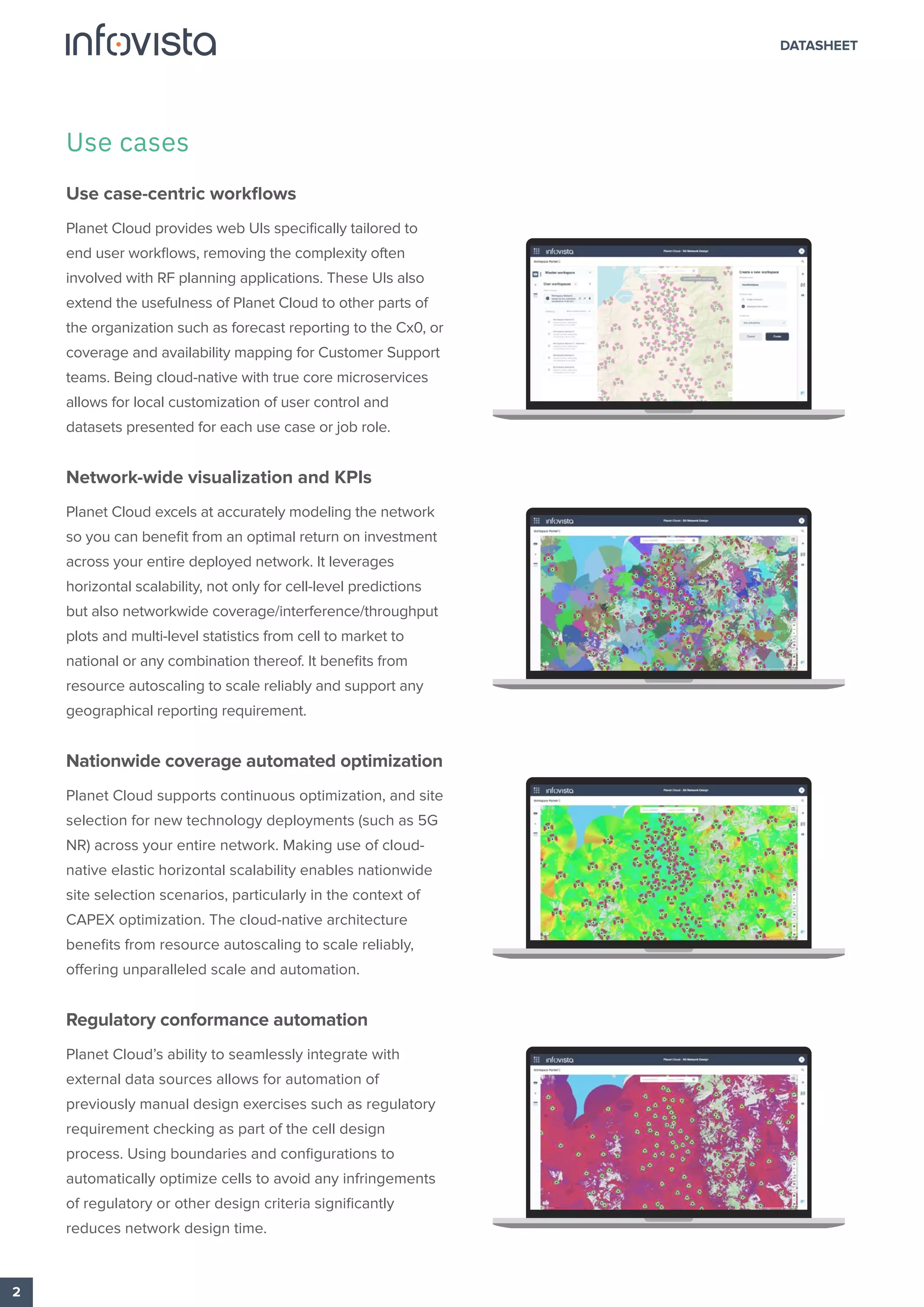 Planet Cloud Datasheet | Infovista | PDF