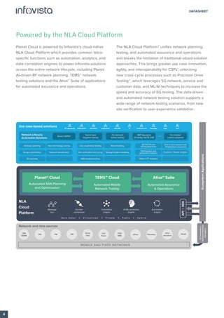 Planet Cloud Datasheet | Infovista | PDF