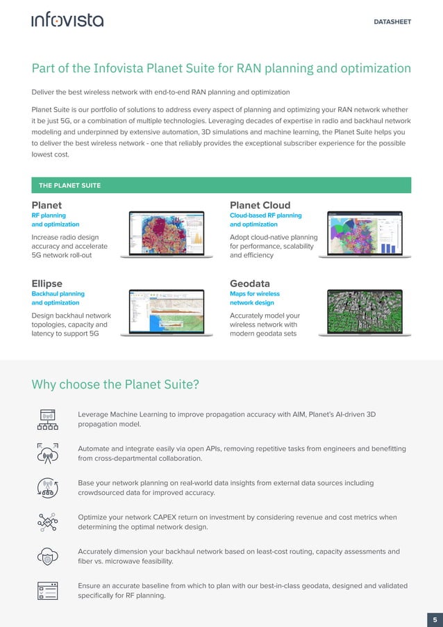 Planet Cloud Datasheet | Infovista | PDF | Cloud Computing | Internet