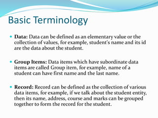 introduction to Data Structure and classification | PPTX